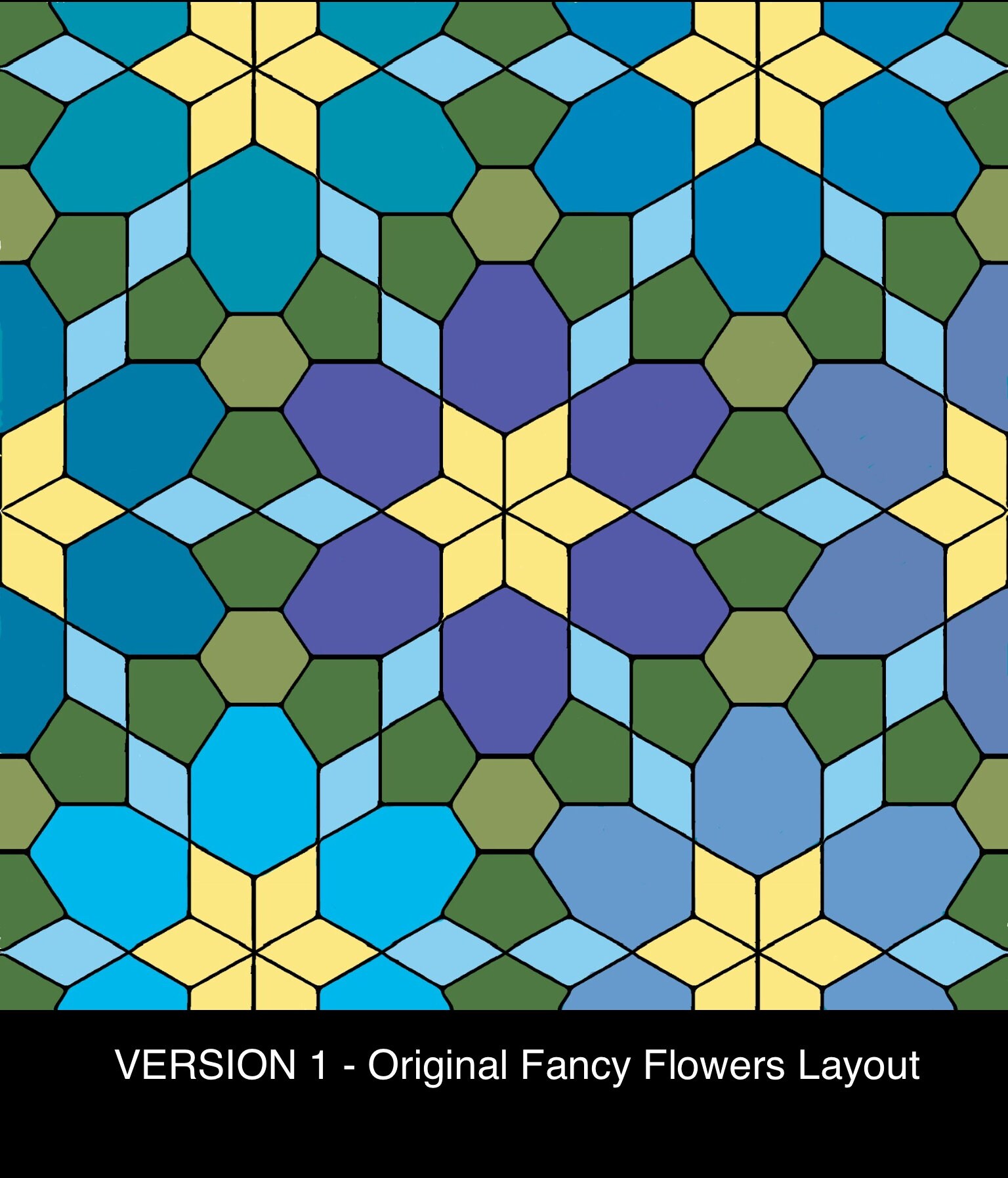 Fancy Flowers EPP Template Set Small SVG US Letter & A4 - Etsy