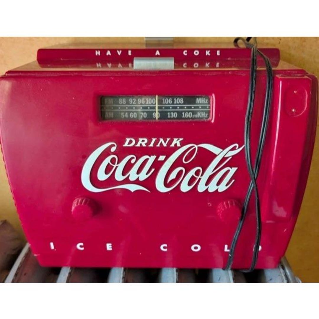 1970’s Red AM Coca-cola Cooler Radio, It Turns on Light Works. - Etsy