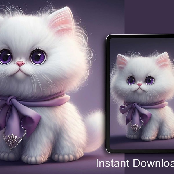 Cat Tablet Wallpaper - Etsy