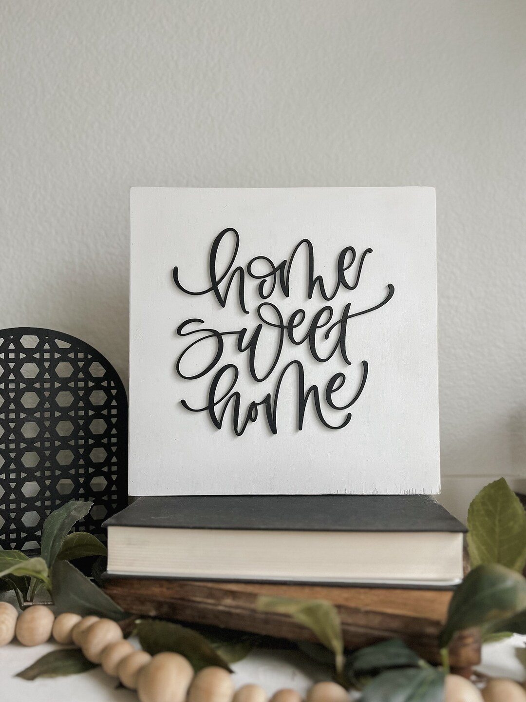 Home Sweet Home Boho Sign 3D Wood Sign Boho Home Decor New - Etsy