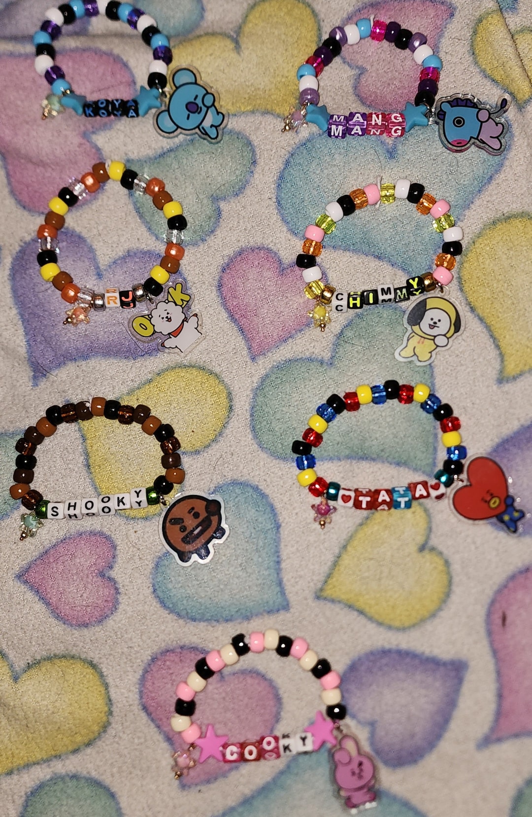 BTS BT21 Bracelets - Etsy