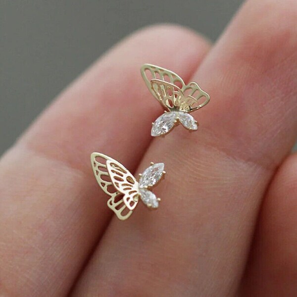 Tiny Gold Butterfly - Etsy