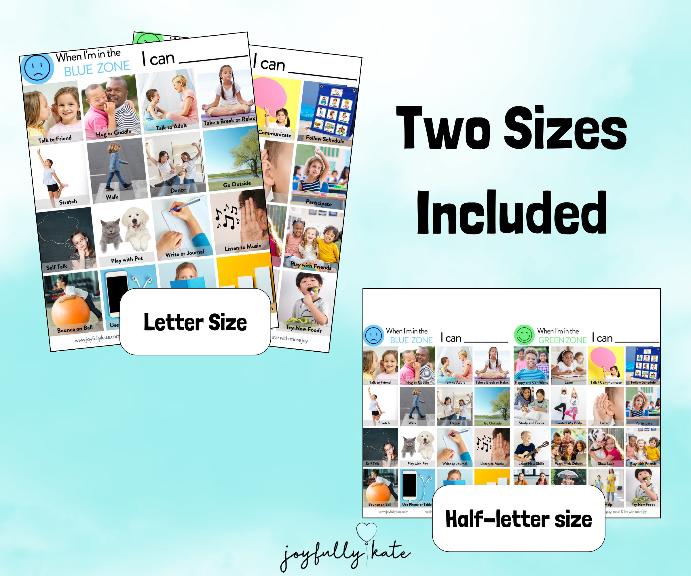 Zones of Regulation Triple Pack - Autism PECS to Help With Feelings and ...