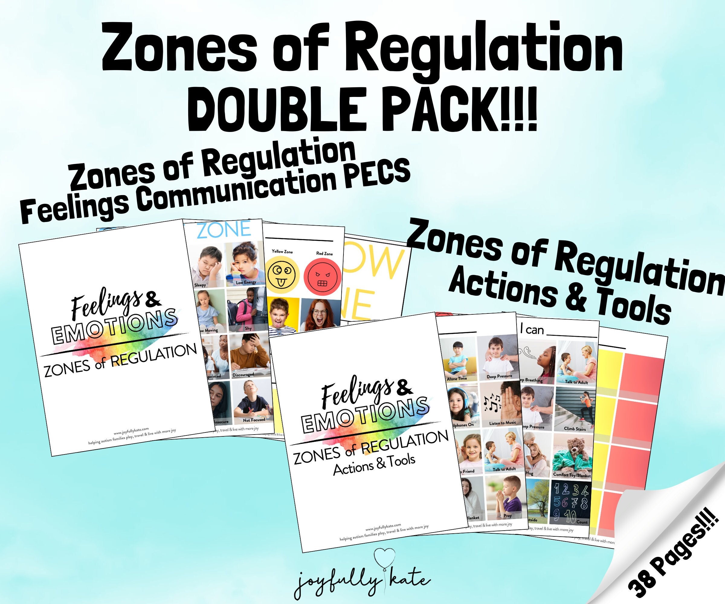 Zones of Regulation - DOUBLE PACK!!! - Etsy