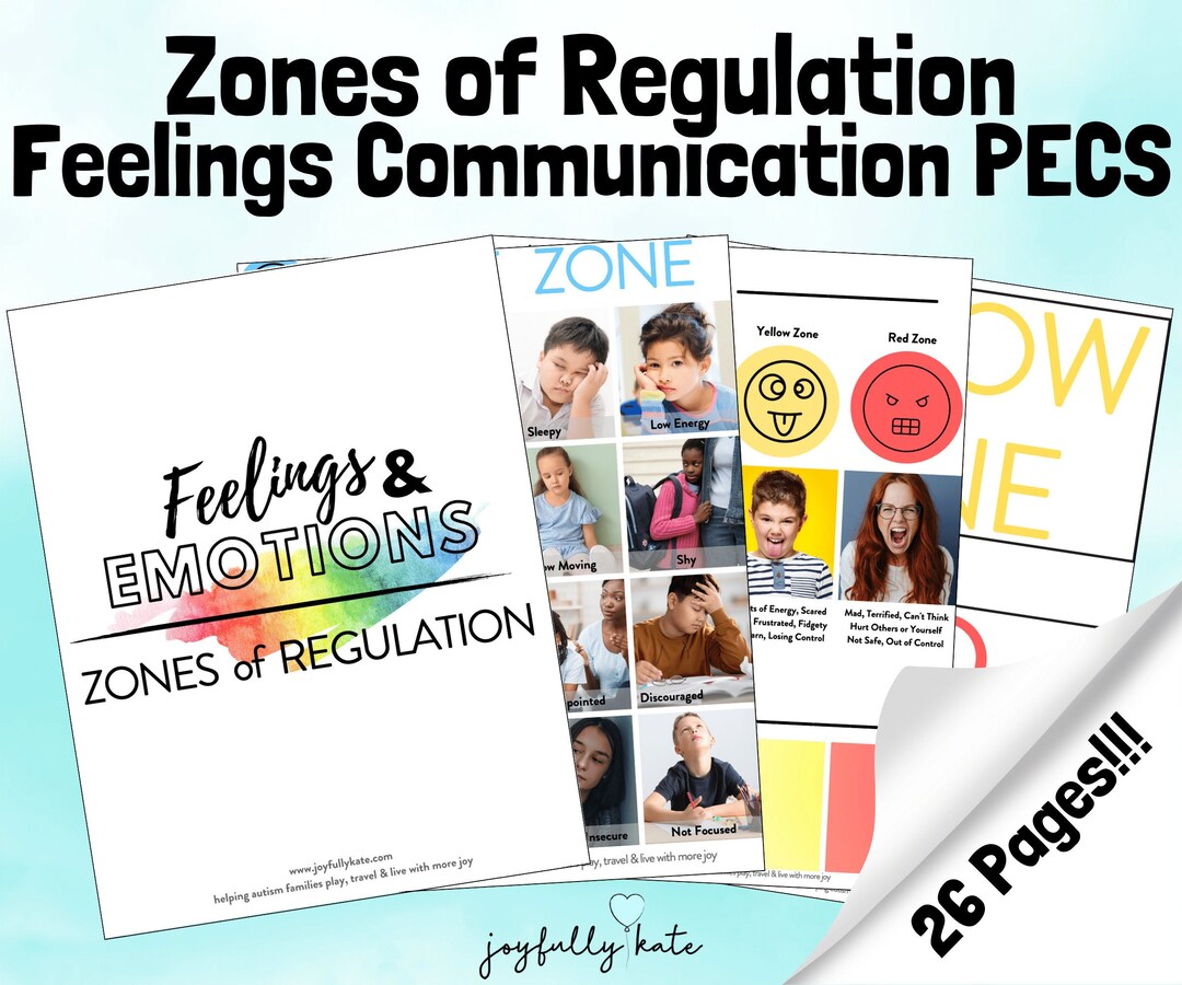 Zones of Regulation: Emotion and Feelings PECS - Etsy