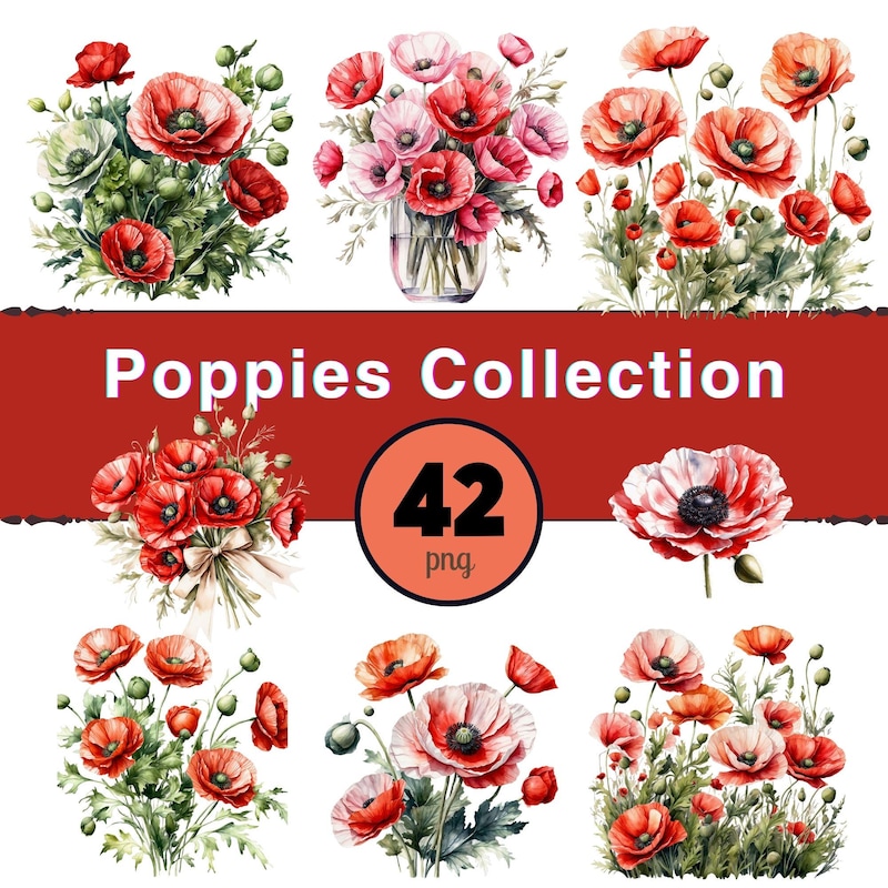 Red Florals Svg - Etsy