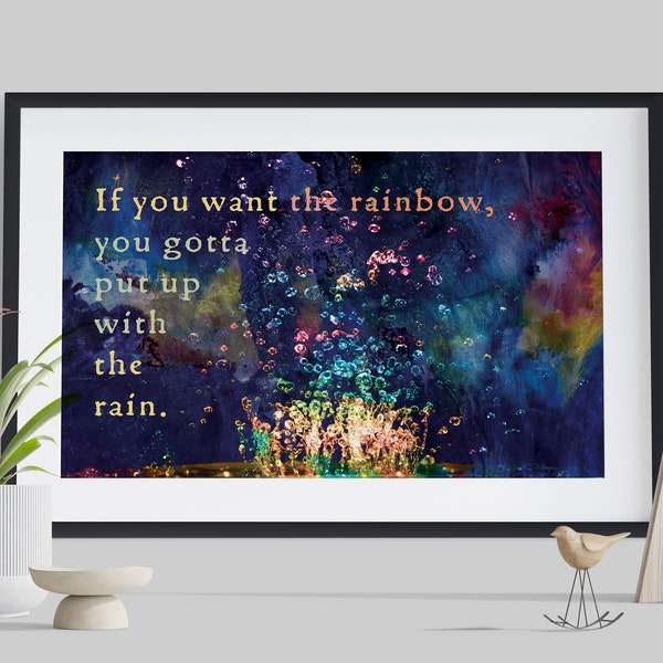 Rainbow Resilience Wall Art - Etsy