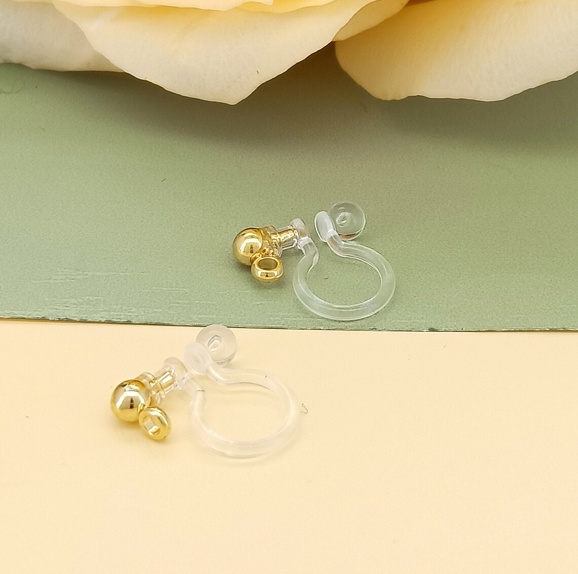 U Type Resin Invisible and Painless Earring Converter-change Earring ...
