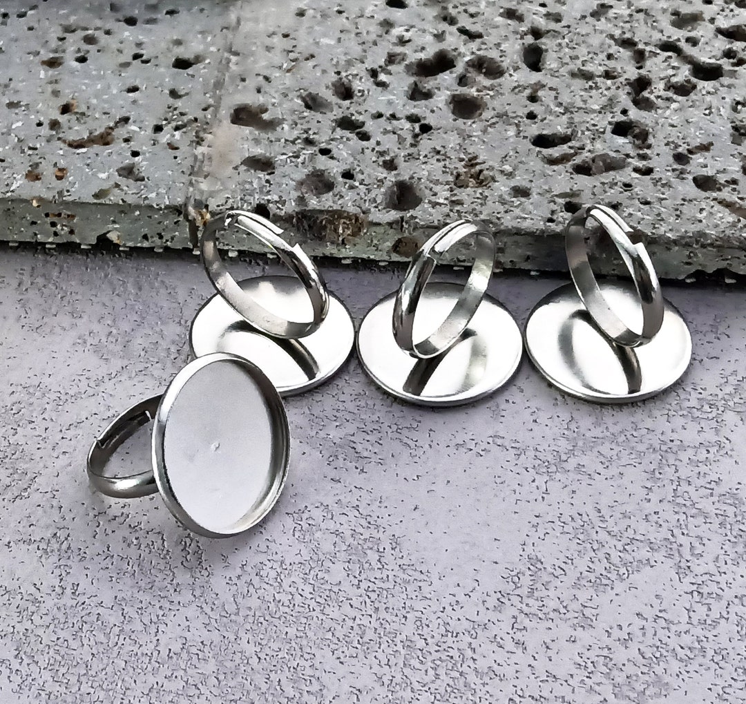 316L Stainless Steel Ring Base|diy Ring Handmade Accessories|adjustable ...