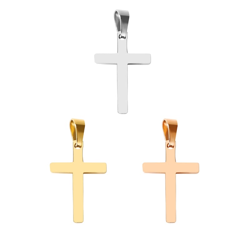 Stainless Steel Cross Charms,personalized Cross Charms,handmade Beaded ...