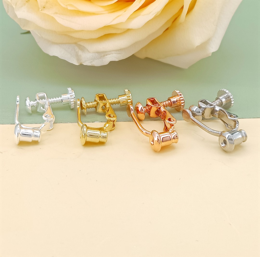 Earring Clip Backs Clip-on Earring Converter Components Findings With ...