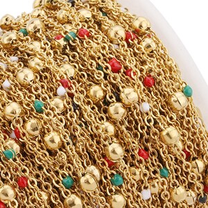 Wholesale 316L Stainless Steel Enamel Clip Bead Chain|18k Vacuum ...