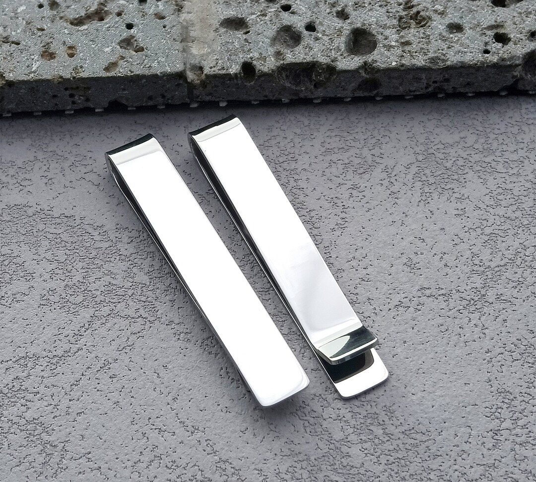 Engravable Mirror Polishing Tie Clip Bezel|titanium Steel Tie Tack|tie ...