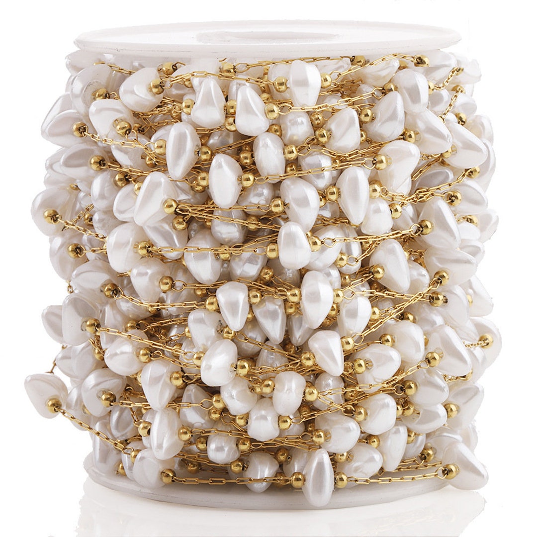 304 Stainless Steel Pearl Beading Chain,clip on Bead Chain Chain ...