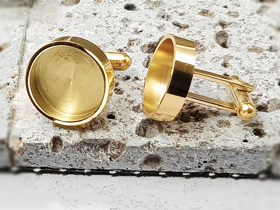 High Quality Gold Cufflinks Base|french Cufflink Findings Handmade ...