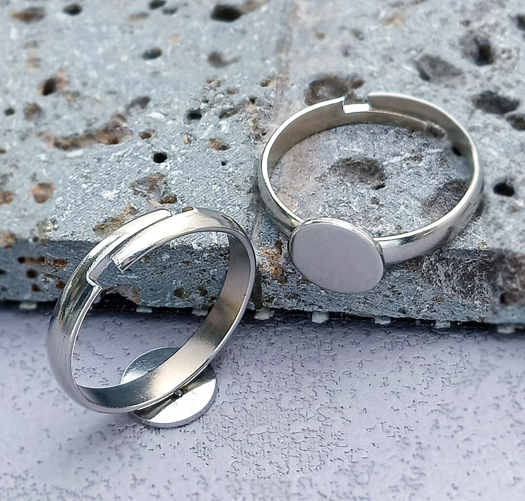 316L Stainless Steel Ring Base|diy Ring Handmade Accessories|adjustable ...