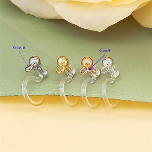 U Type Resin Invisible and Painless Earring Converter-change Earring ...