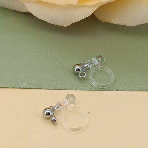 U Type Resin Invisible and Painless Earring Converter-change Earring ...