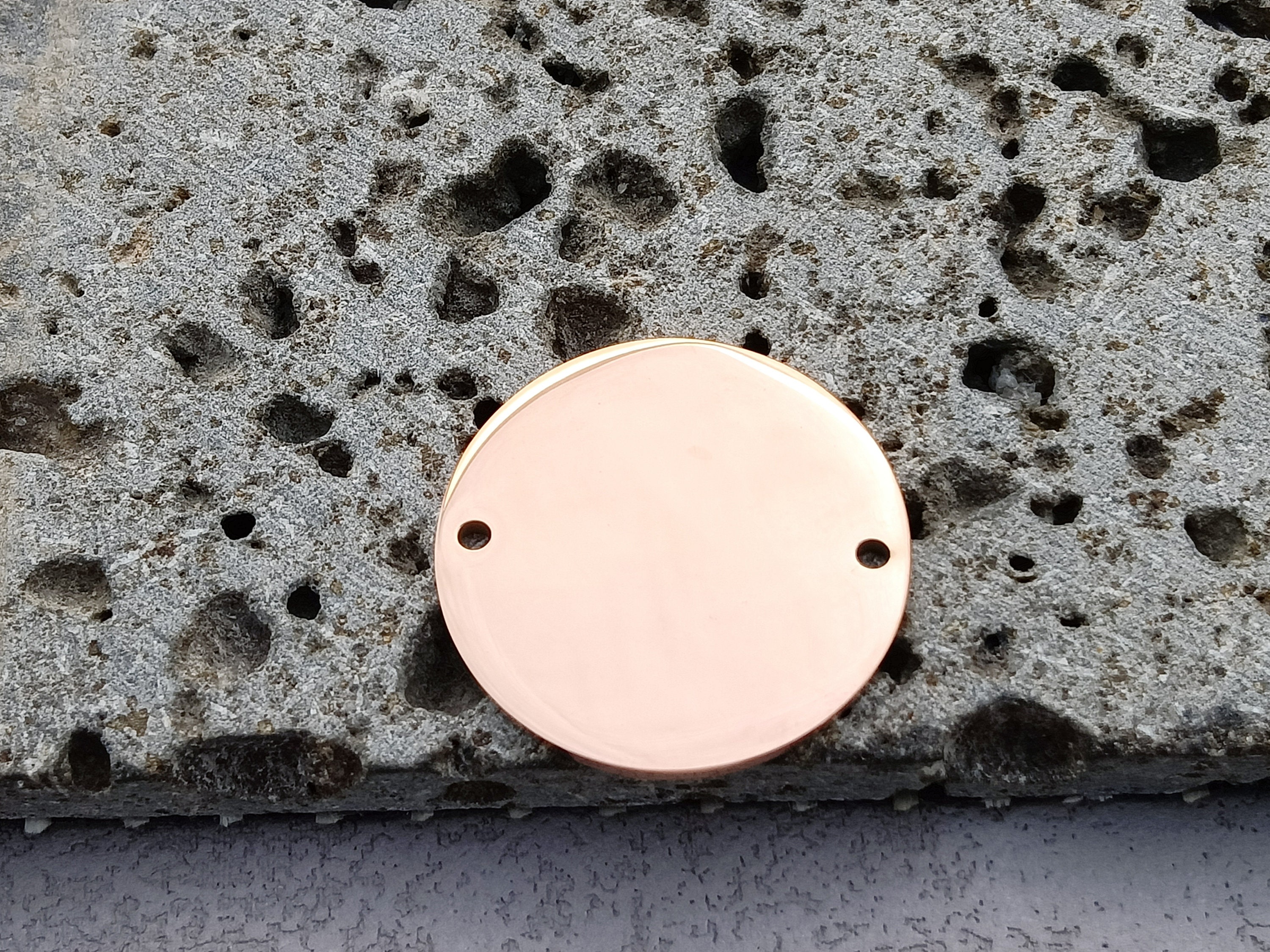 1.5mm Thick Round Double Hole Stamping Blank304 Stainless - Etsy