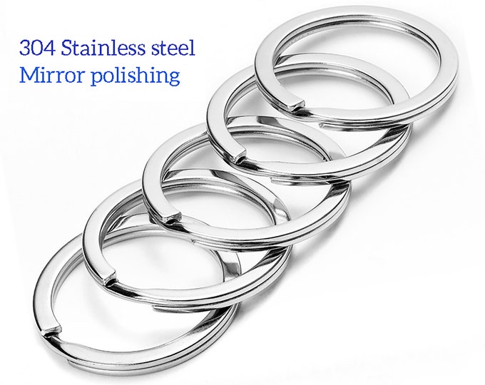 Stainless Steel SS304 Key Rings Split Ring, Lot of 50 - Etsy