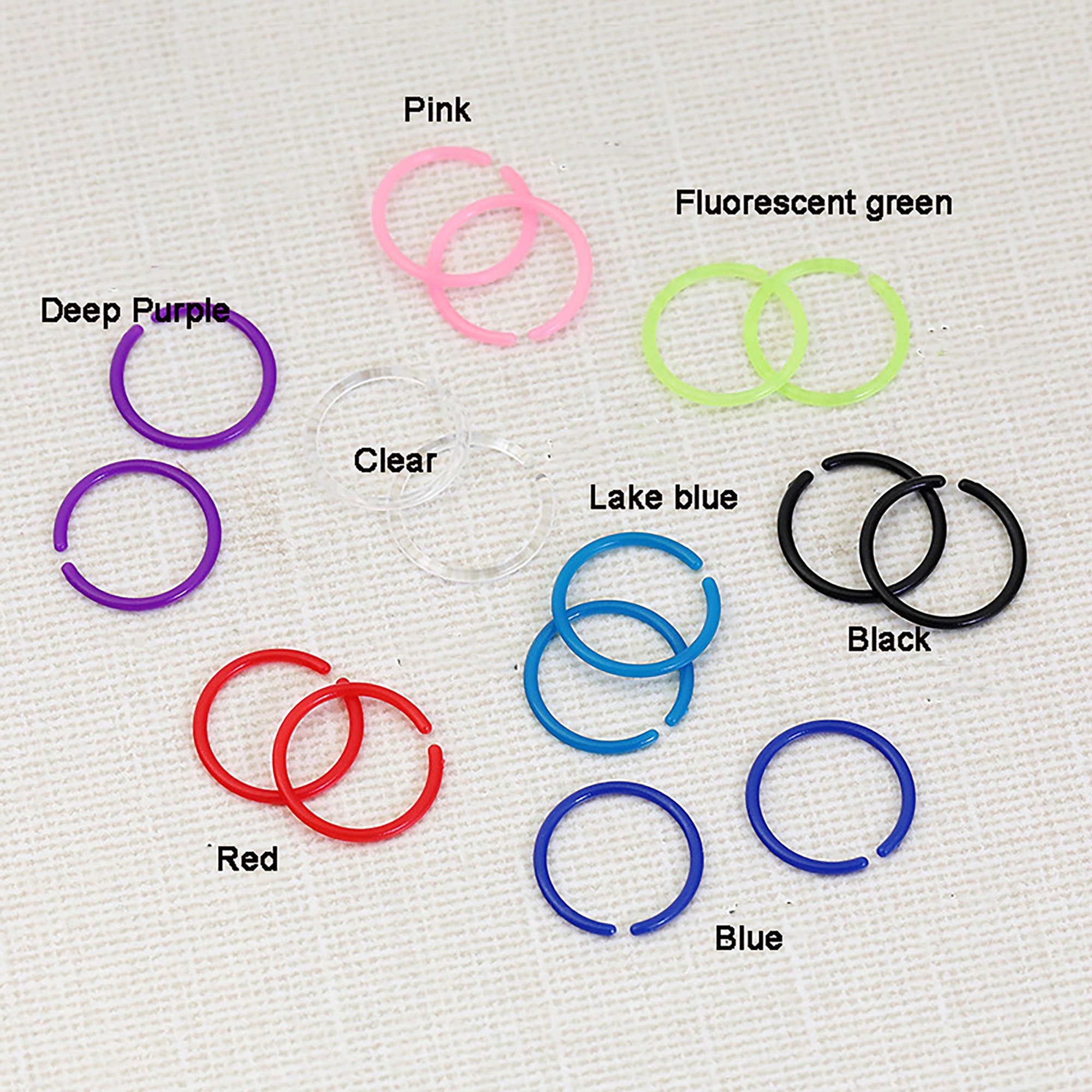 Resin Cartilage Ringclear Nose Rings Retainerclear Nose - Etsy