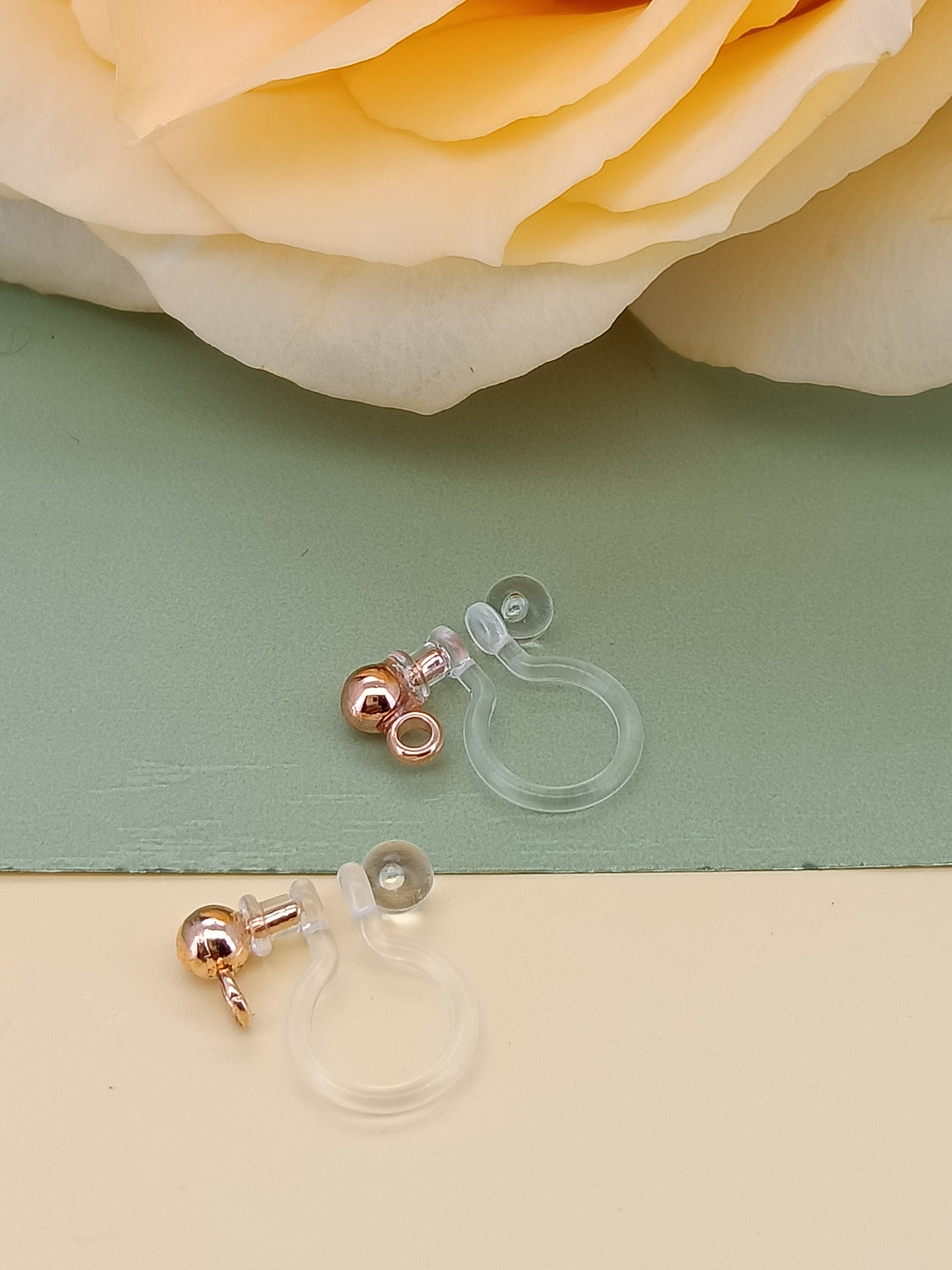 U Type Resin Invisible and Painless Earring Converter-change Earring ...
