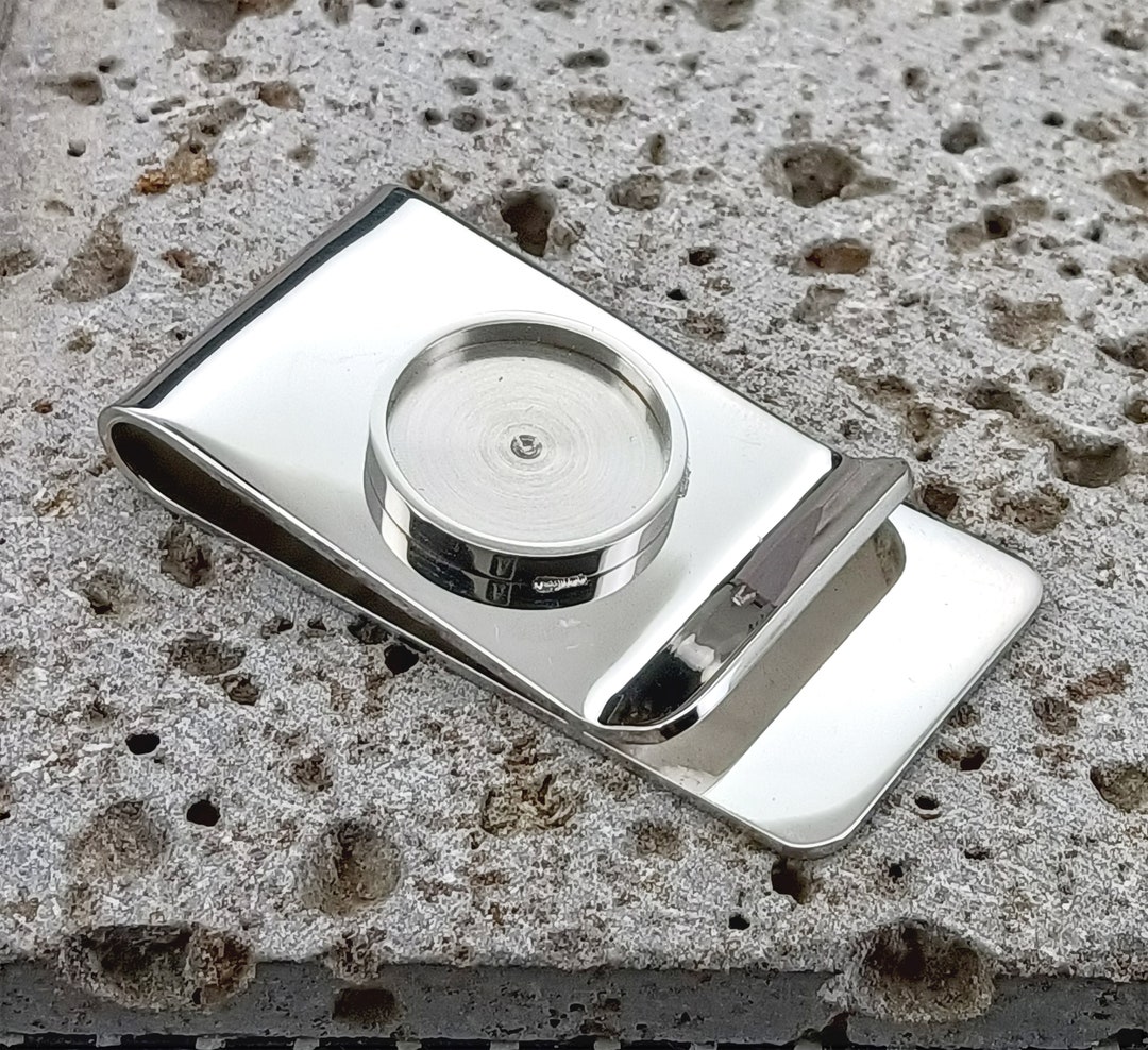 Engravable Money Clip|titanium Steel Money Clip Blank,16mm Diameter ...