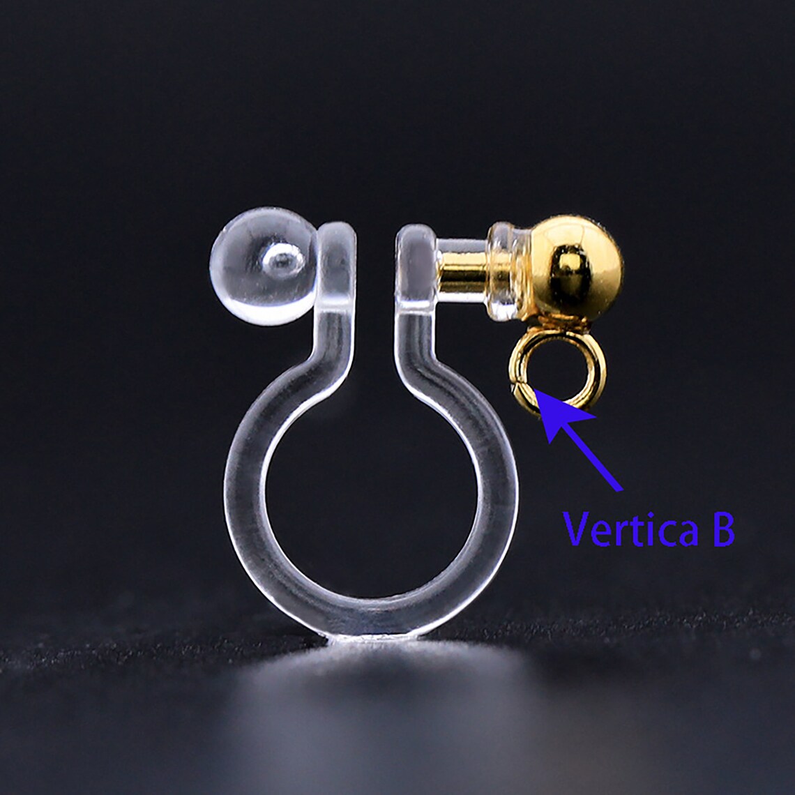 U Type Resin Invisible and Painless Earring Converter-change Earring ...