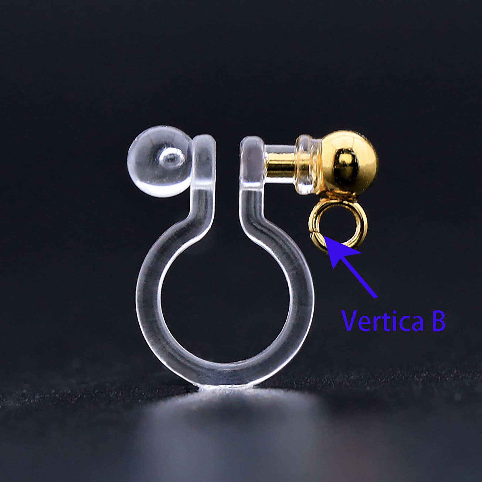 U Type Resin Invisible and Painless Earring Converter-change Earring ...