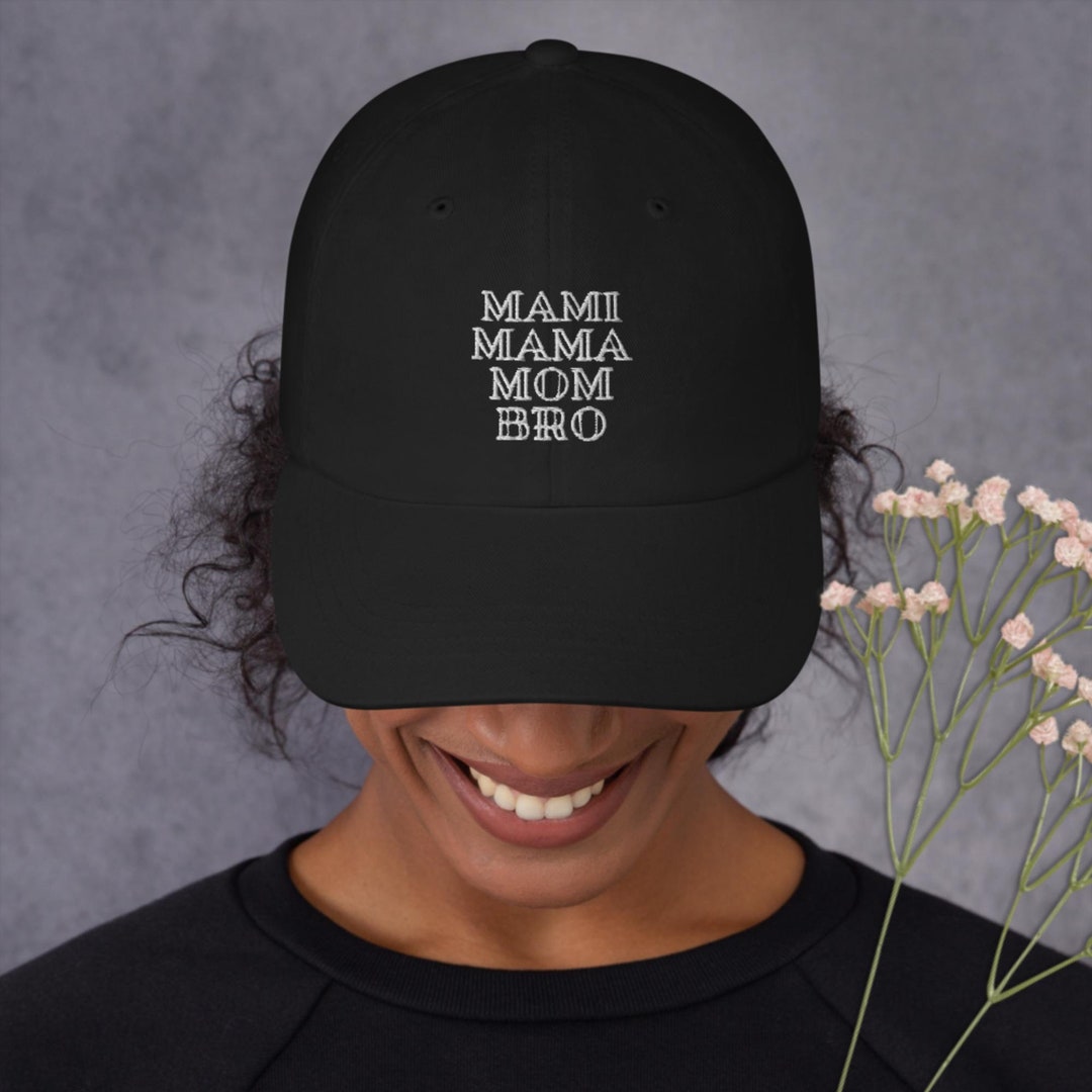 Embroidered Mami Mama Mom Bro Hat for Mom-mom Hat, Messy Bun Hat, Mom ...