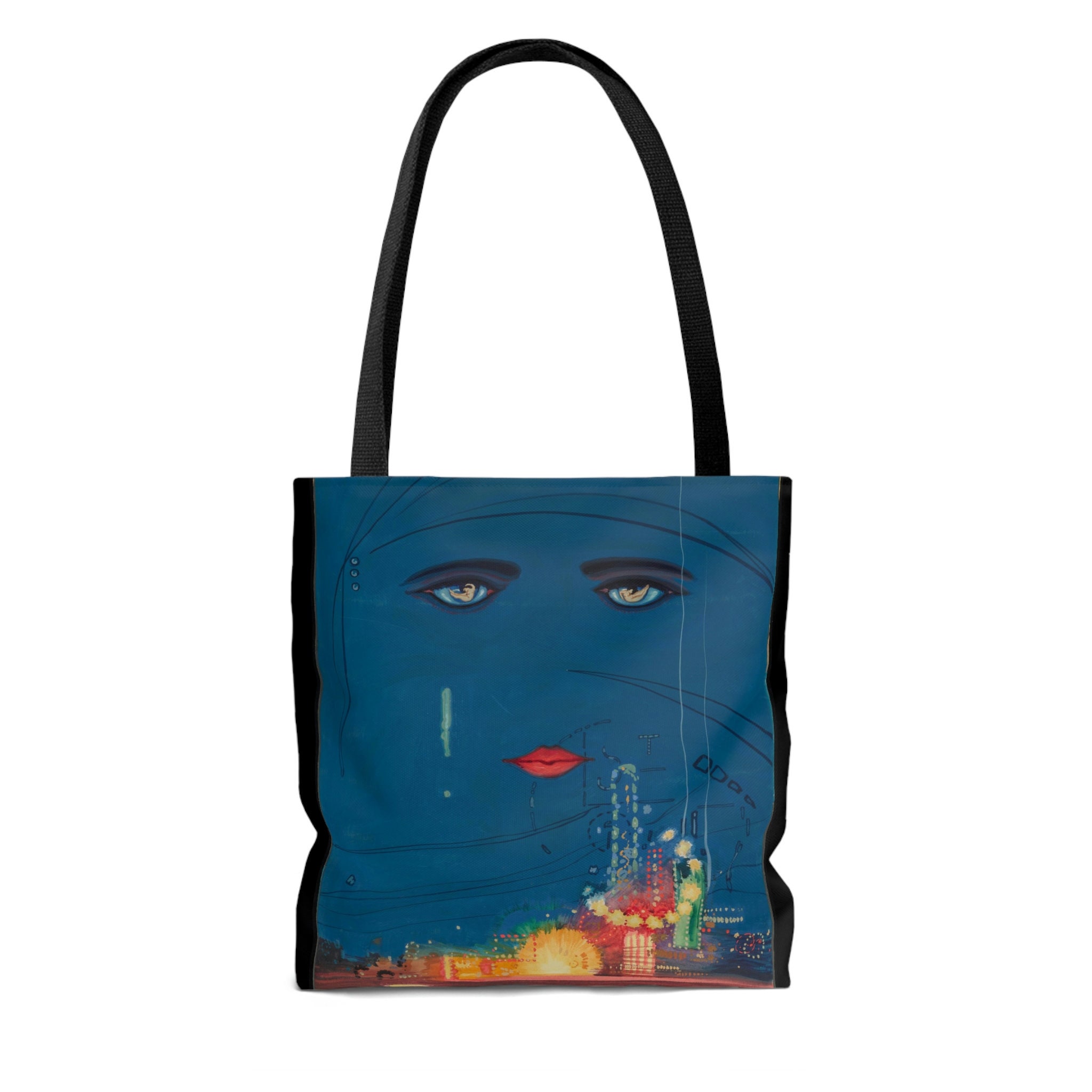 Celestial Eyes the Great Gatsby Cover Illustration by Francis Cugat 1925 Tote Bag - Etsy