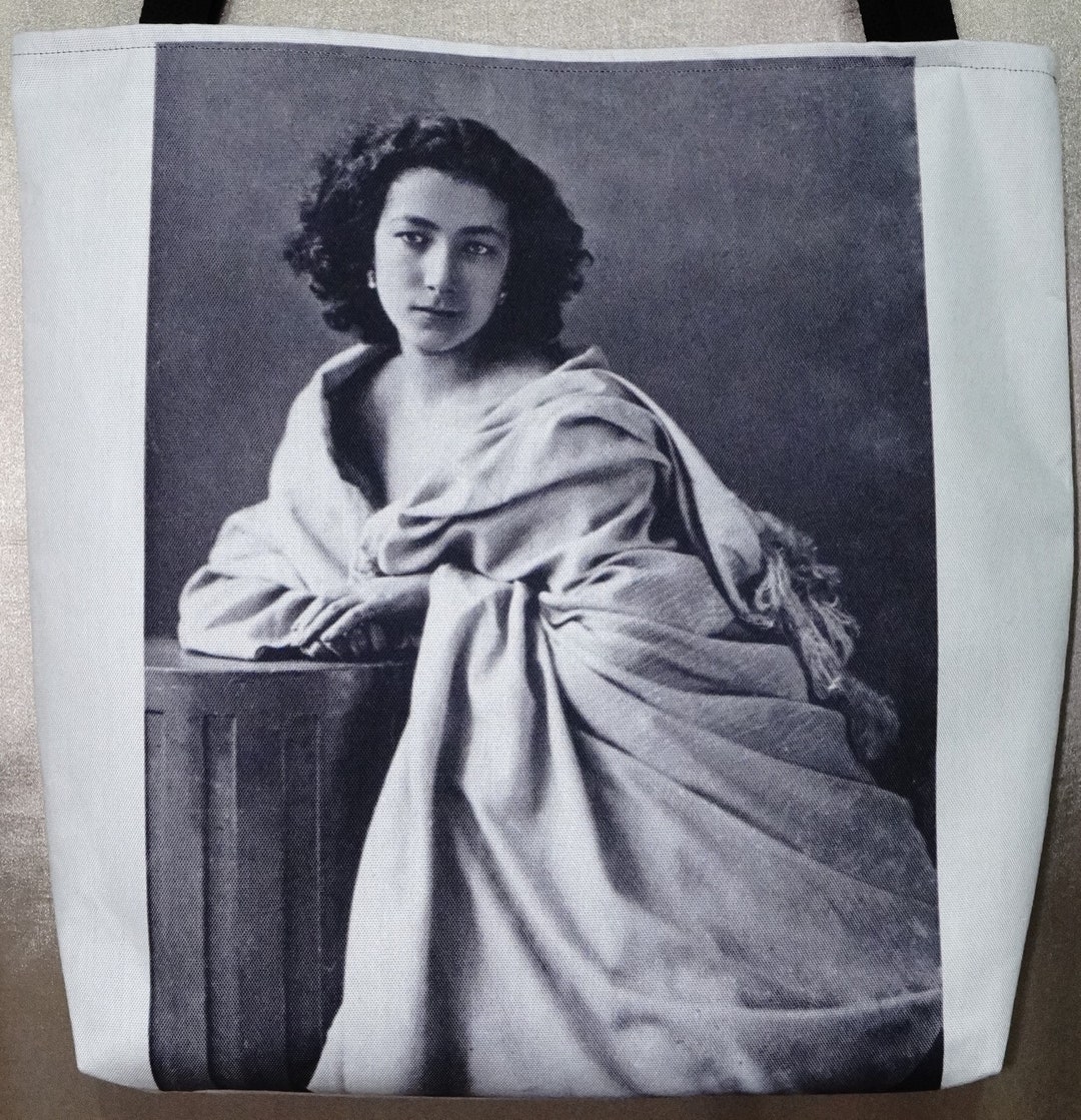 French Actress Sarah Bernhardt Photographed by Félix Nadar 1865 Tote ...