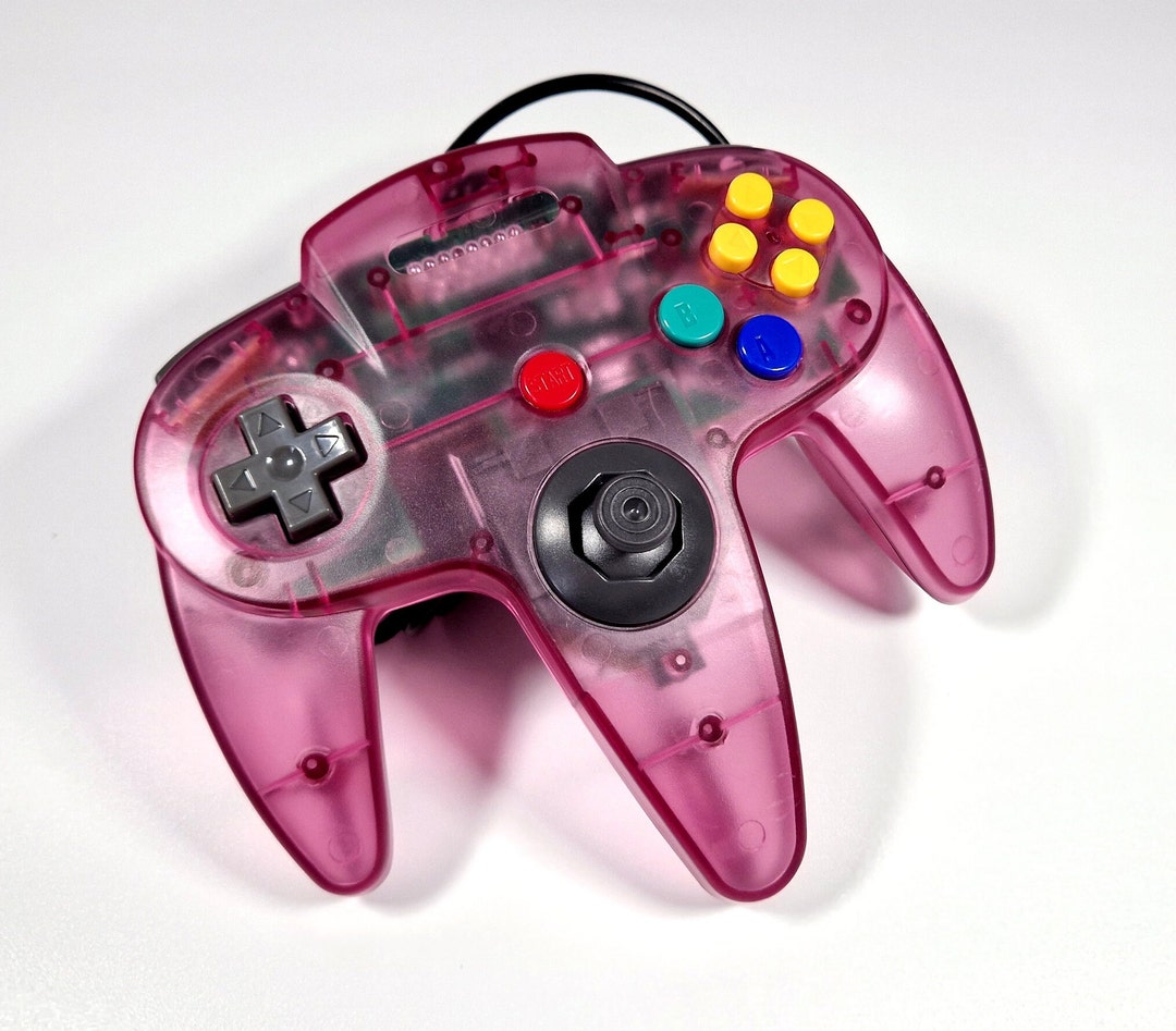 Controller for N64 With Gamecube Stick Atomic Purple New - Etsy