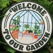 Greenhouse Garden Sign | Welcome Garden Sign | Victory Garden - Etsy