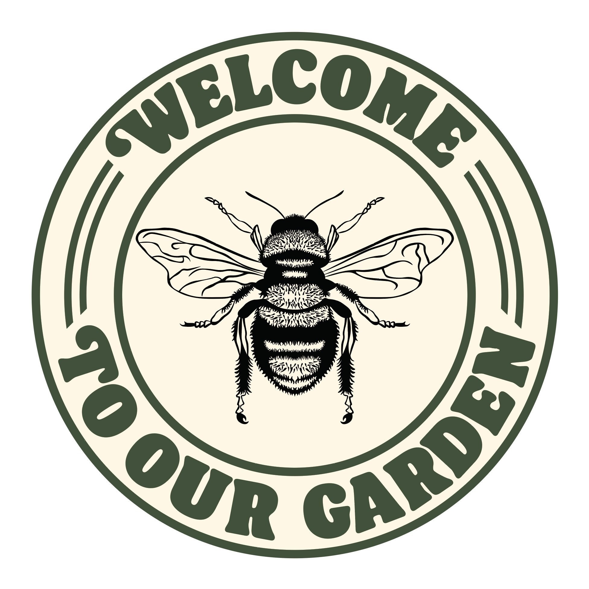 Bee Garden Sign Welcome Garden Sign Victory Garden - Etsy