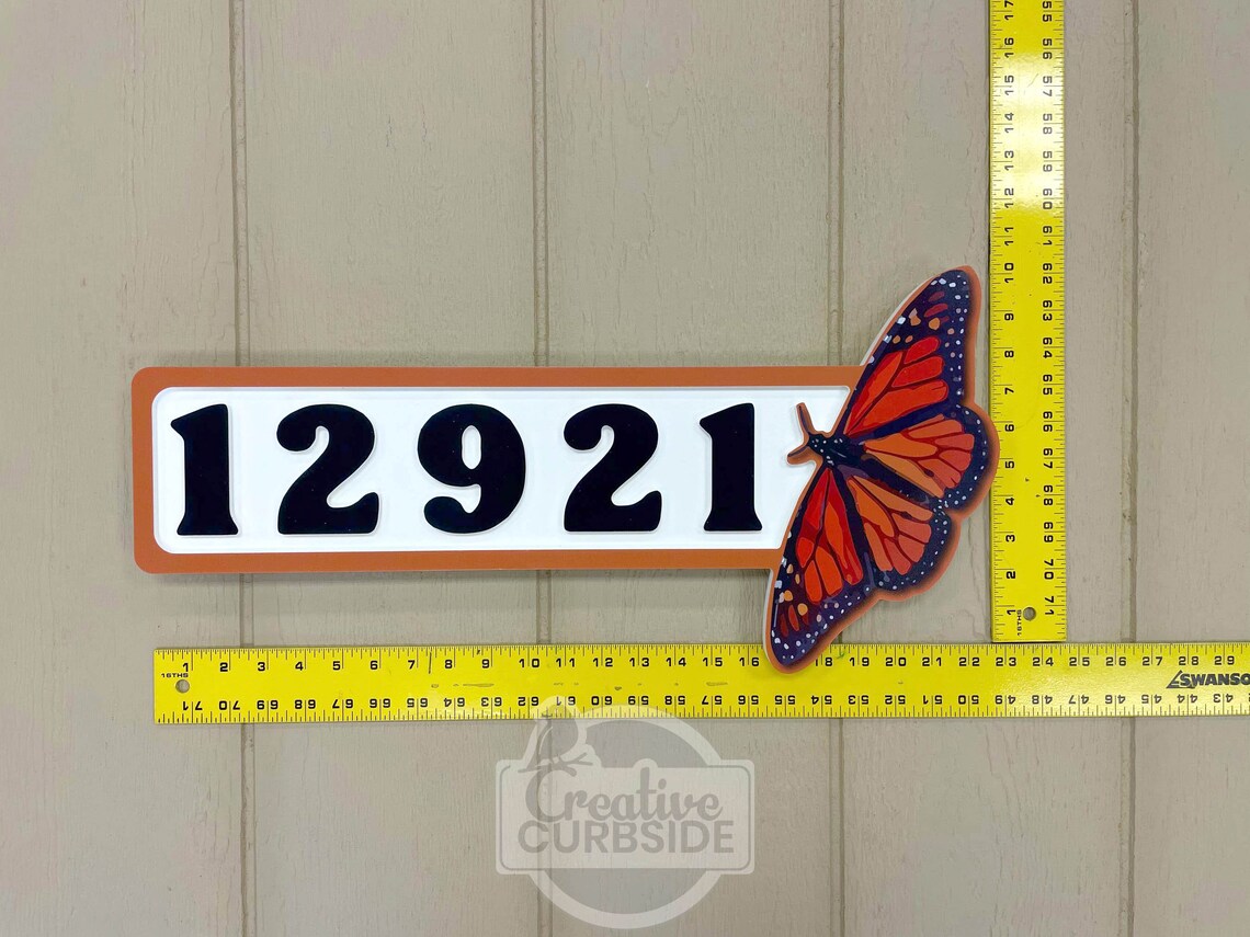Monarch Butterfly Address Sign Monarch Address Sign Butterfly - Etsy