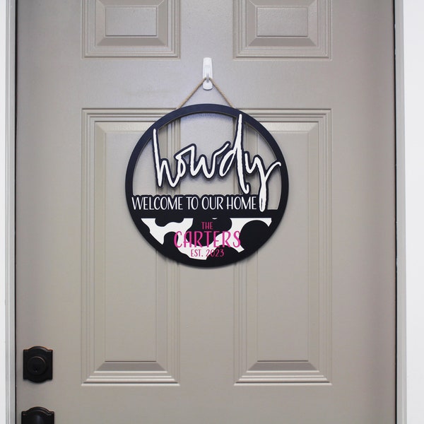 Howdy Welcome Sign - Etsy