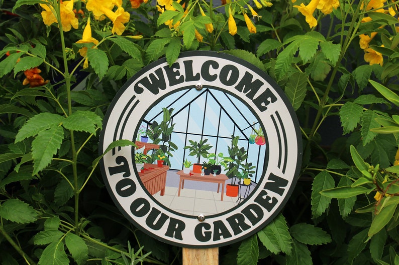 Greenhouse Garden Sign Welcome Garden Sign Victory Garden - Etsy