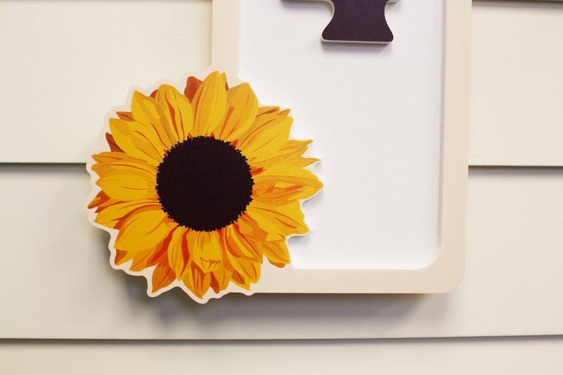 Sunflower Address Sign, Sunflower Address Sign for House, House Numbers ...
