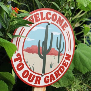 Desert Garden Sign | Welcome Garden Sign | Victory Garden - Etsy