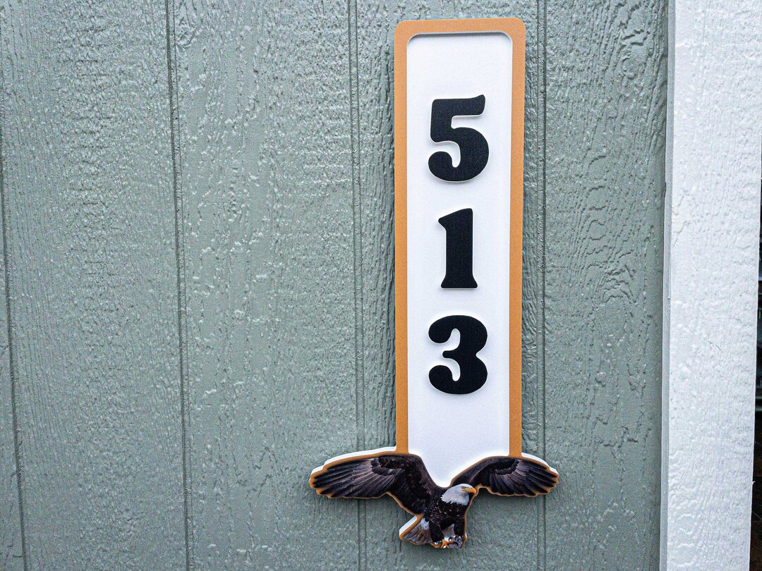 Eagle Address Sign for House Eagle House Numbers Sign Eagle - Etsy