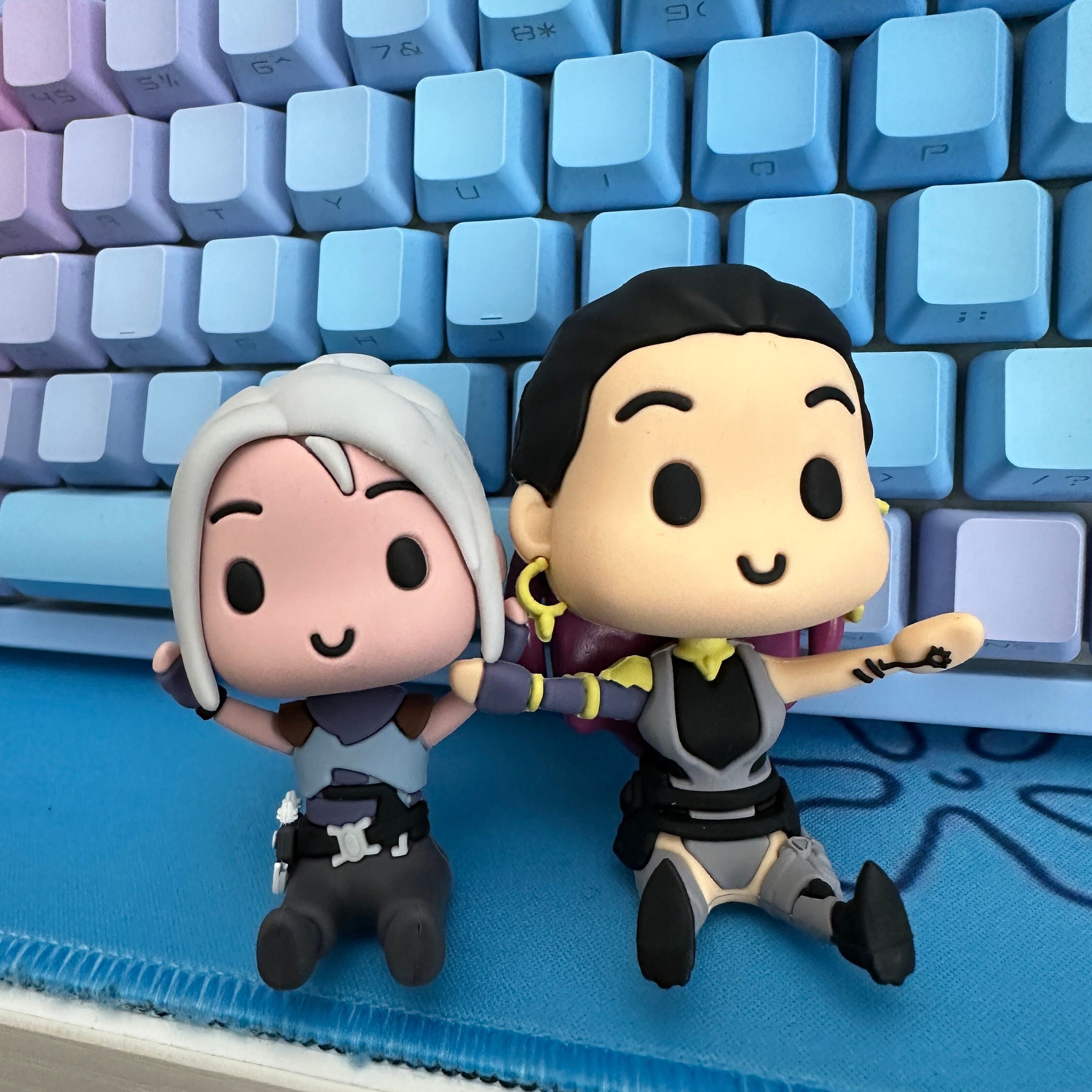 Valorant Swinging Chibi Duo Sage, Jett, Reyna, Killjoy Build Your Own ...