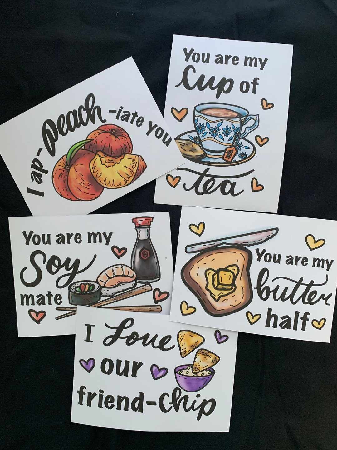 Friendship-valentines Day Card Package 5pcs - Etsy