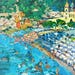 Italy Beach Painting Original Art Amalfi Coast Wall Art Beach Painting ...