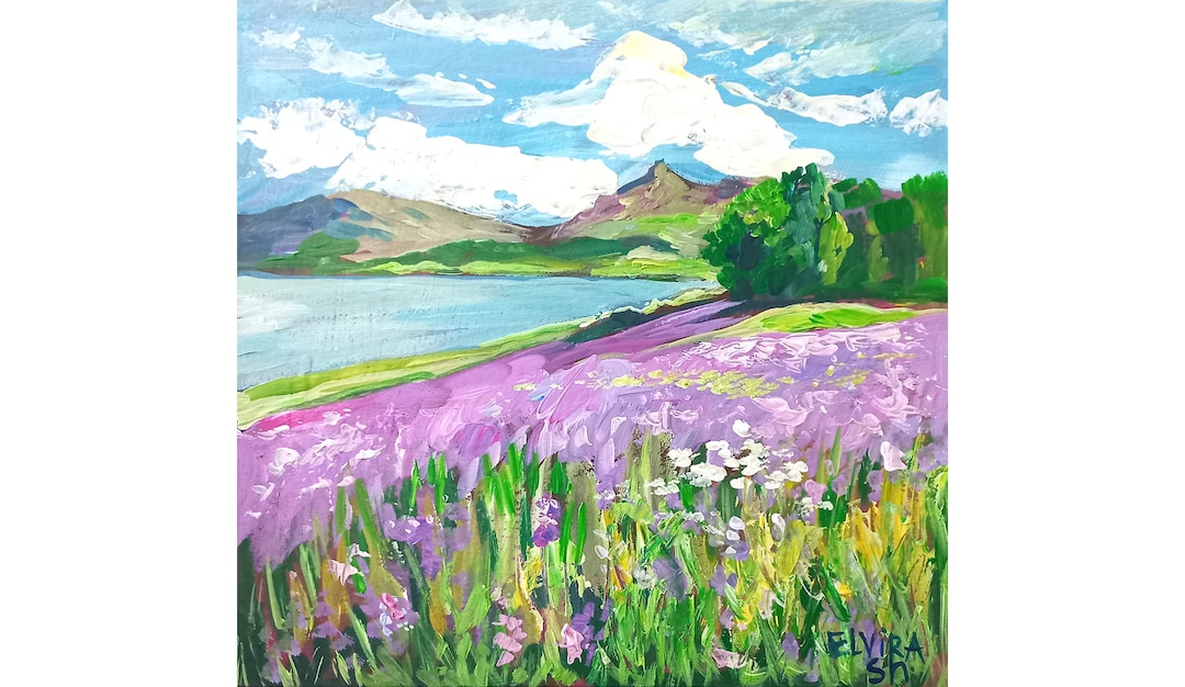 Ireland Field Painting Original Art Irish Original Painting 10/10 ...