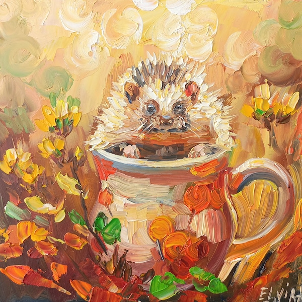 Cute Animal Art Original Painting - Etsy