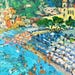 Italy Beach Painting Original Art Amalfi Coast Wall Art Beach Painting ...