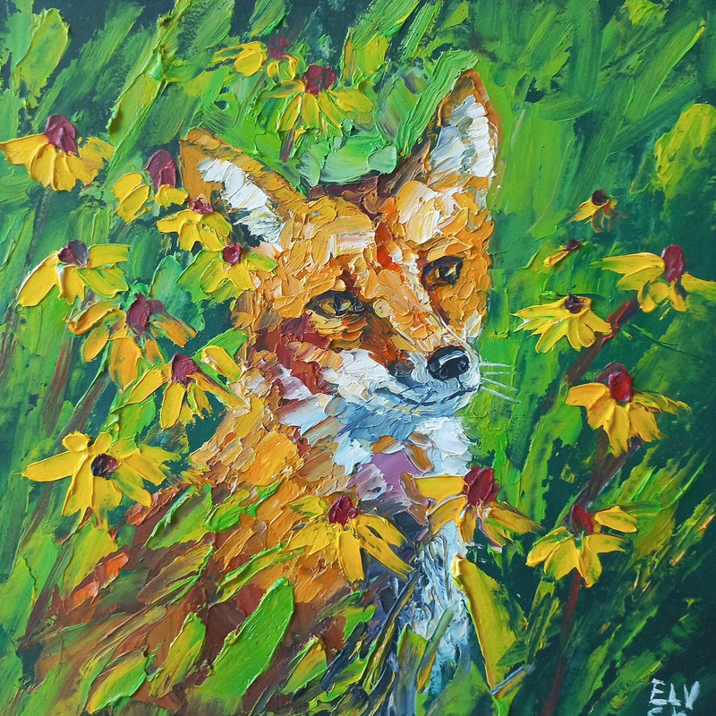 Fox Painting - Etsy