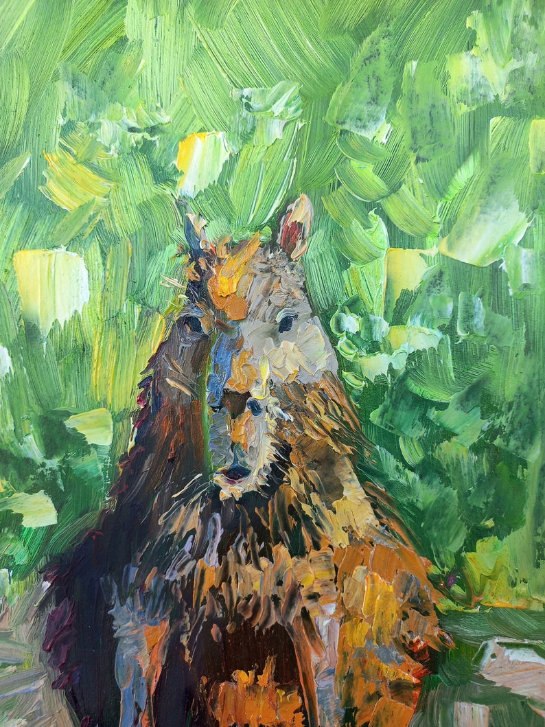 Capybara Painting Original Art Safari Nursey Art Animal Wall Art 8/12 ...