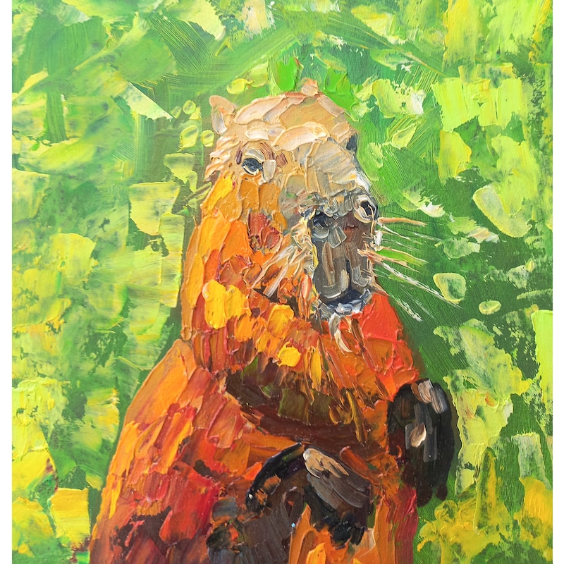 Capybara Painting - Etsy